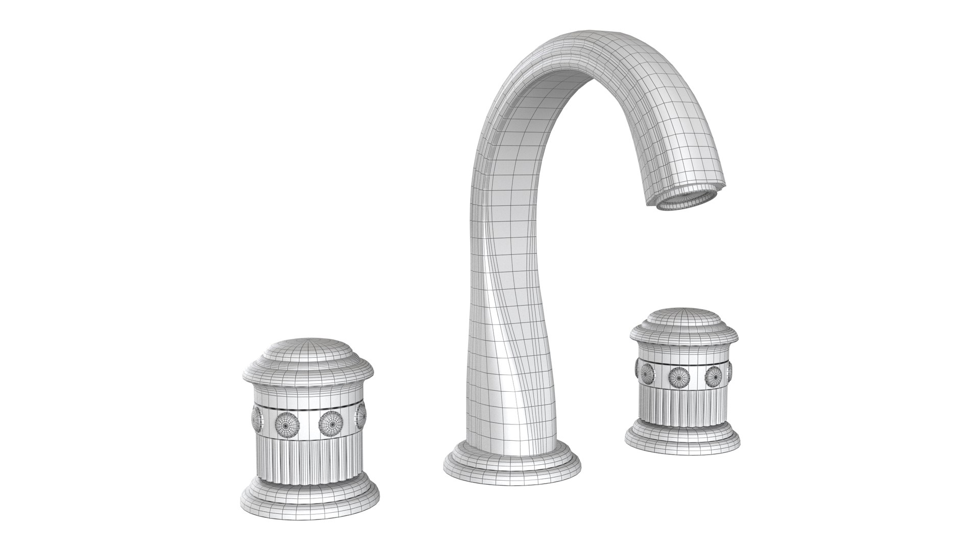 3D Basin Faucet Thg Bathroom Trocadero Tiger Eye model - TurboSquid 1879714