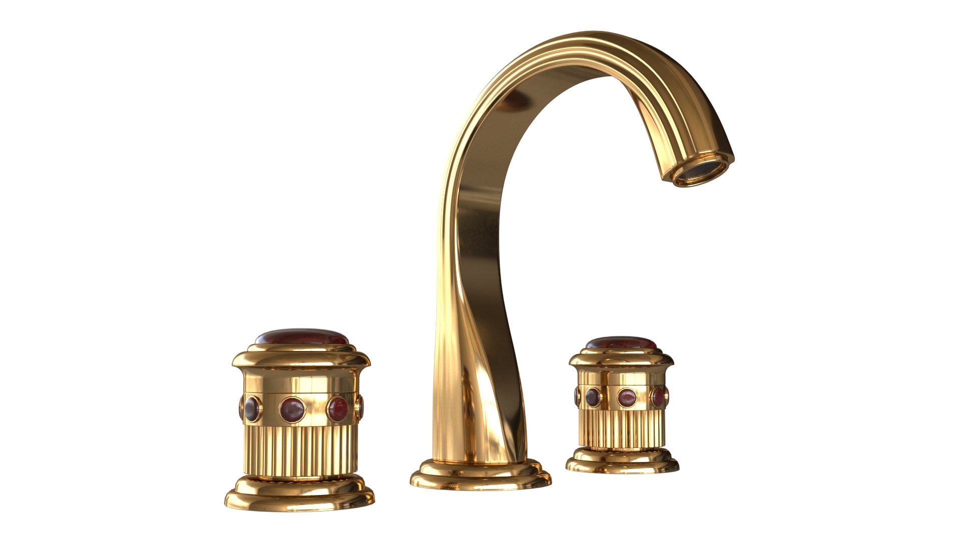 3D Basin Faucet Thg Bathroom Trocadero Tiger Eye model - TurboSquid 1879714