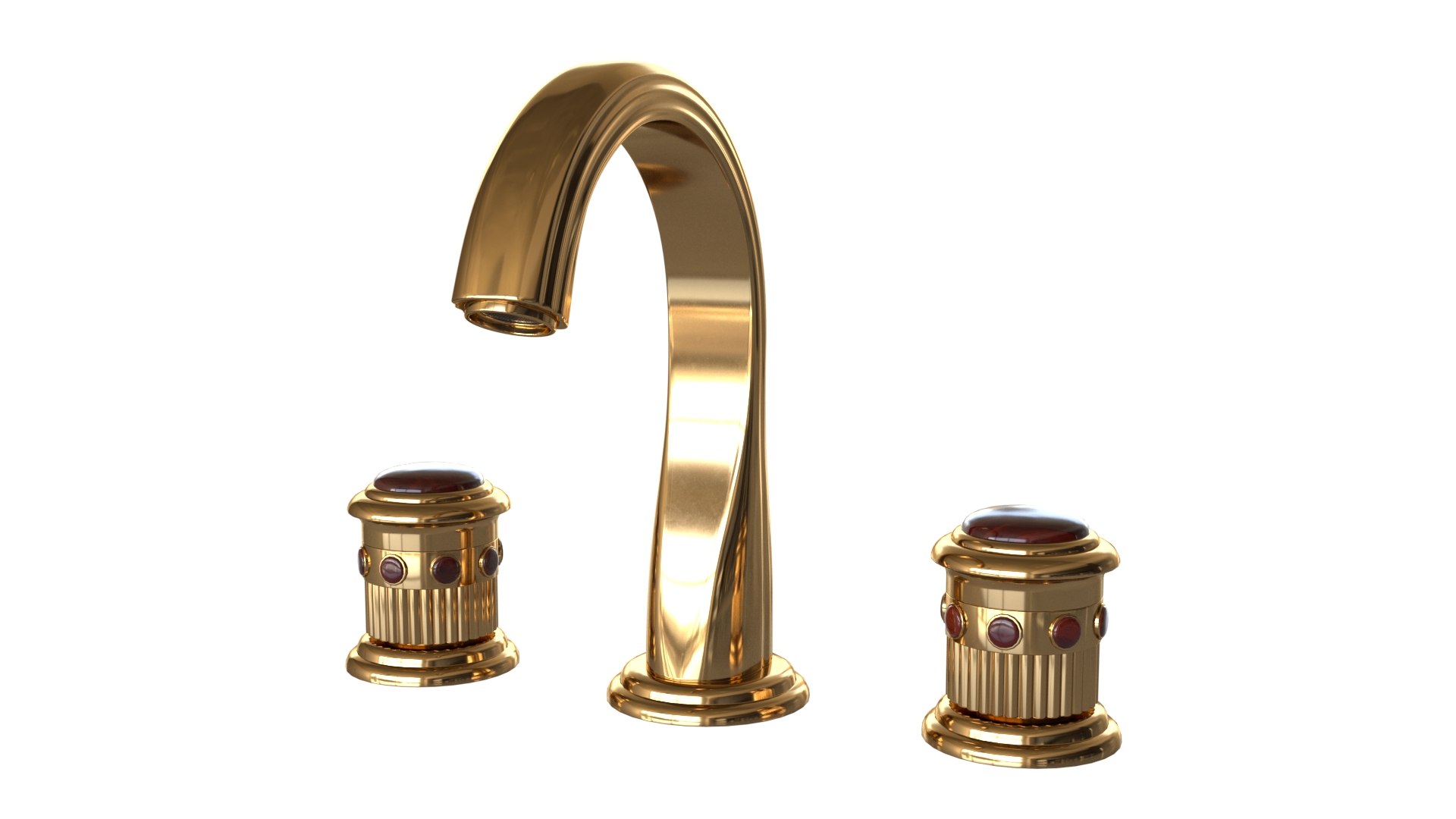 3D Basin Faucet Thg Bathroom Trocadero Tiger Eye model - TurboSquid 1879714