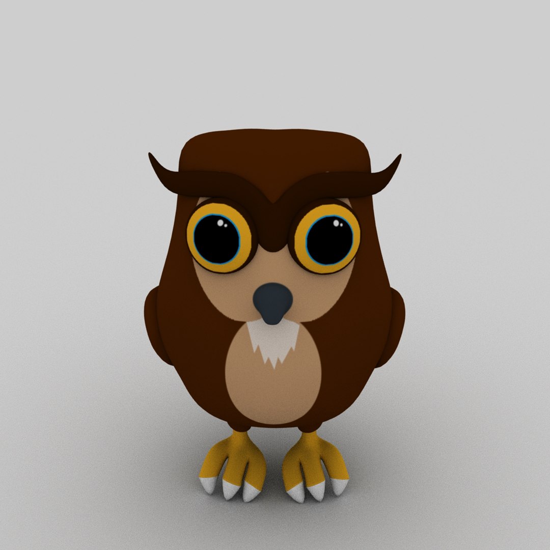 3D Owl - TurboSquid 1775307