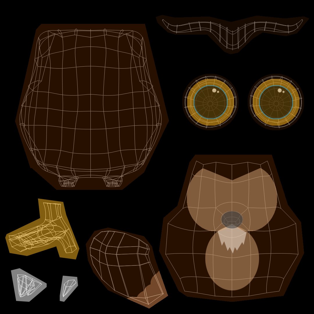 3D Owl - TurboSquid 1775307