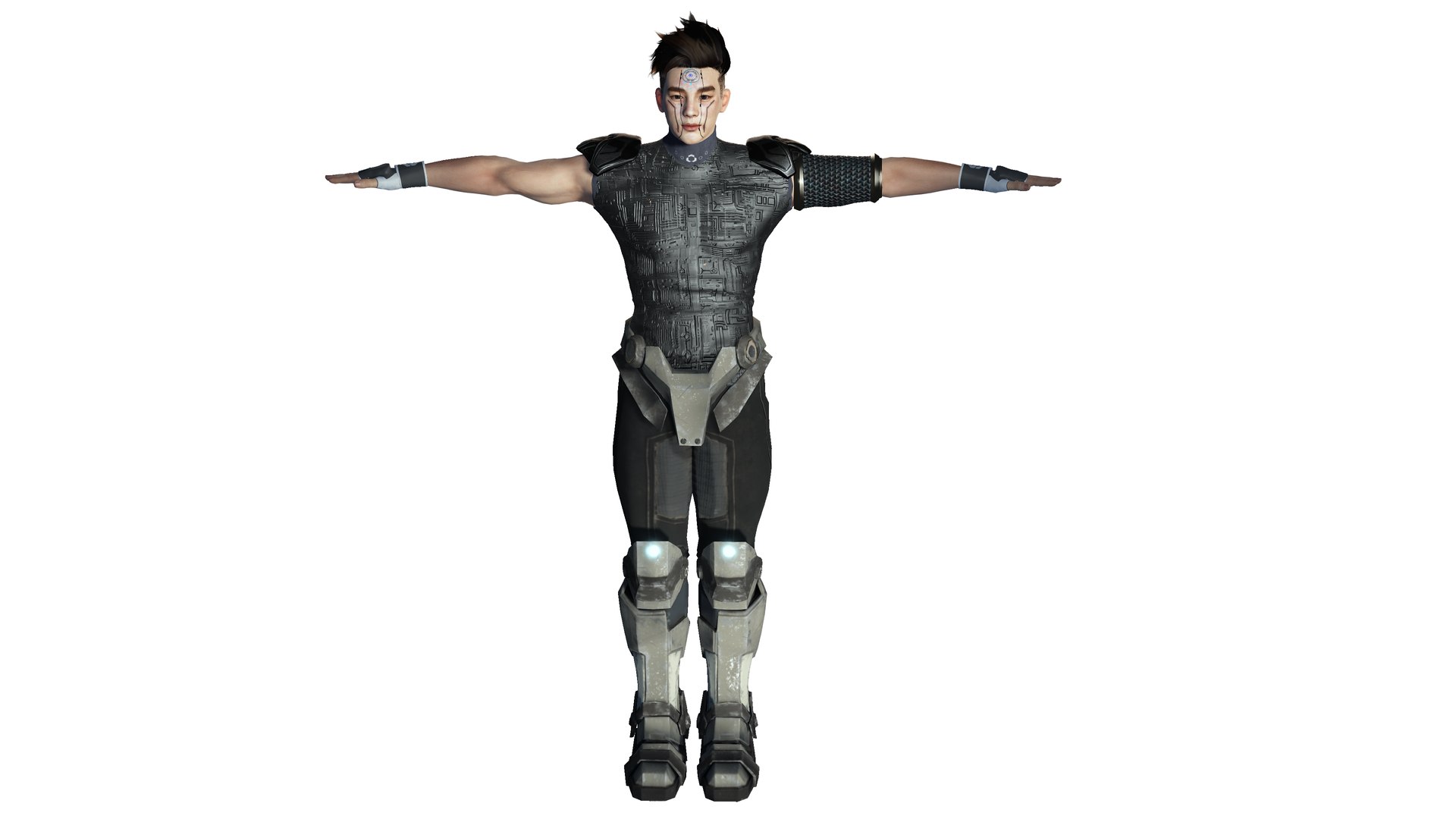 AAA 3D Cyborg Futuristic Male - Game Ready Realistic Character 3D - TurboSquid 2017207