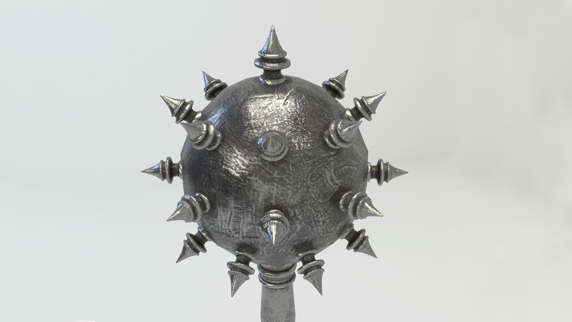 3D Slavic Iron Mace Weapon - TurboSquid 1368591