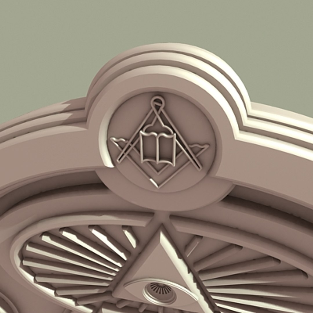 3d wall crest masonic symbols