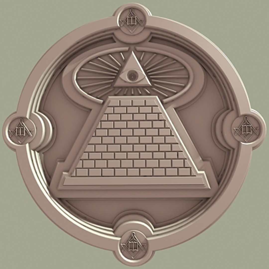 3d wall crest masonic symbols