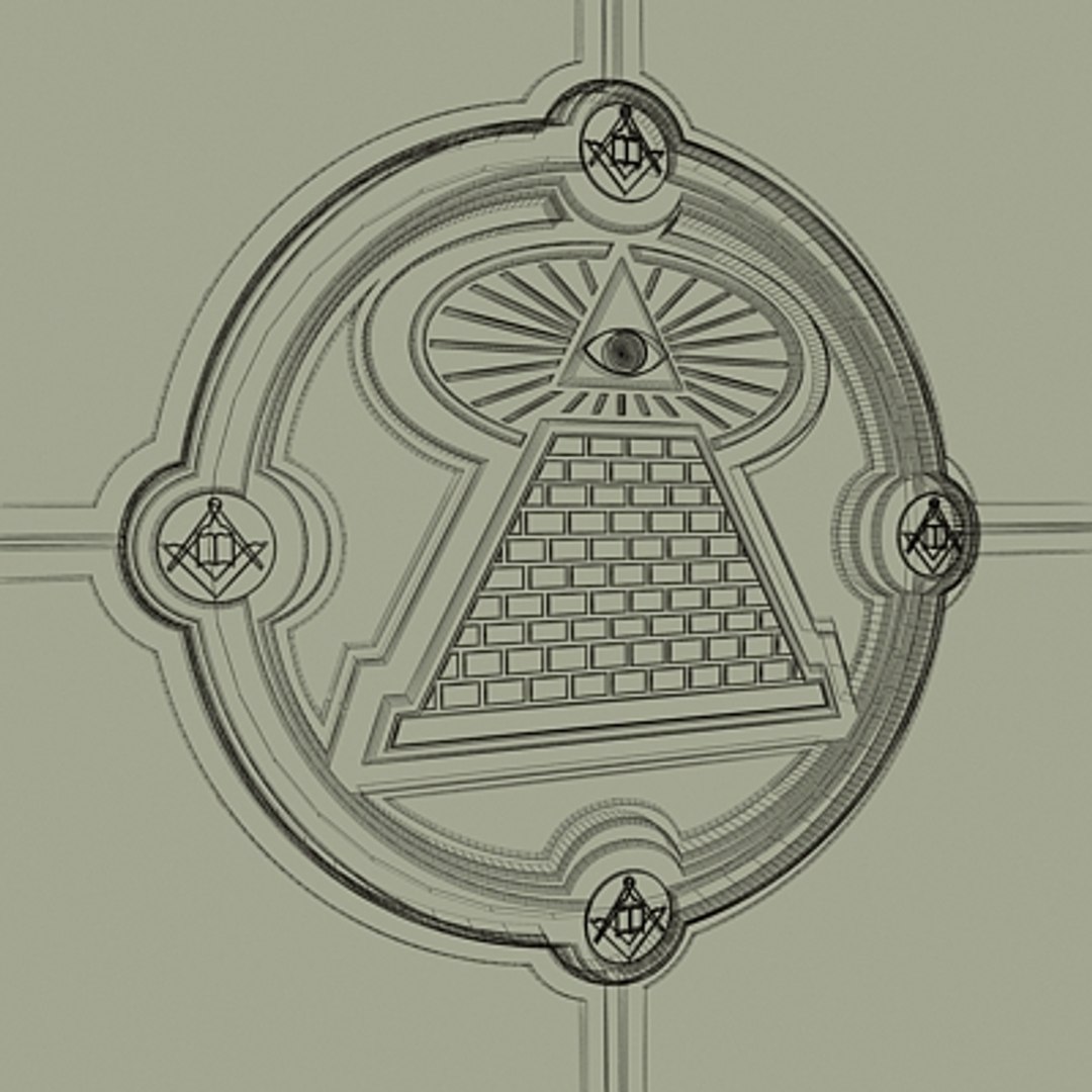 3d wall crest masonic symbols