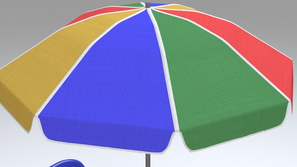 파라솔이 있는 테이블 3D 모델 - TurboSquid 2040004