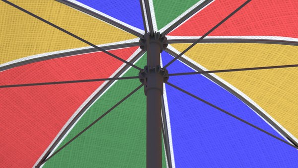 파라솔이 있는 테이블 3D 모델 - TurboSquid 2040004