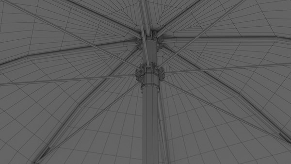 파라솔이 있는 테이블 3D 모델 - TurboSquid 2040004