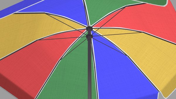 파라솔이 있는 테이블 3D 모델 - TurboSquid 2040004