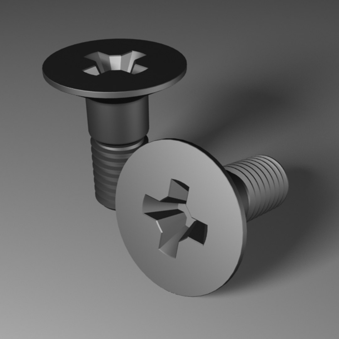 3d Model Philips Screw