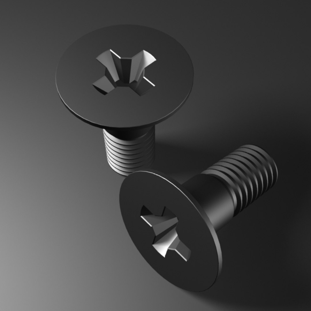 3d Model Philips Screw