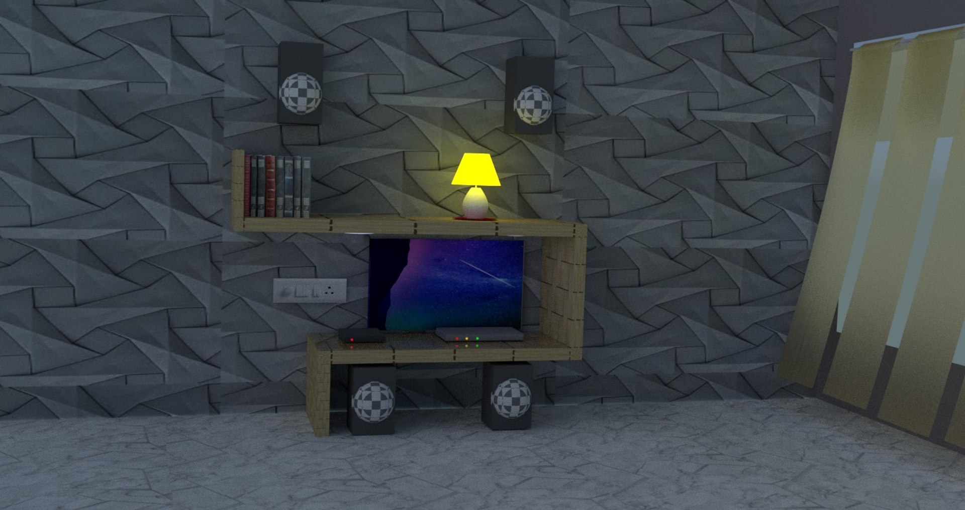 3D Lcd Drawing Room Unit - TurboSquid 1330577