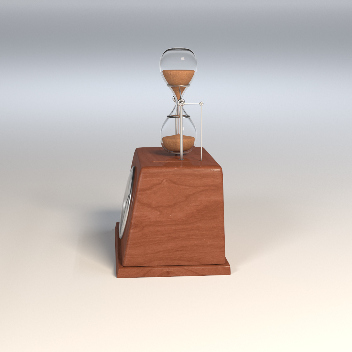 Mechanical clock hourglass 3D model - TurboSquid 1431698