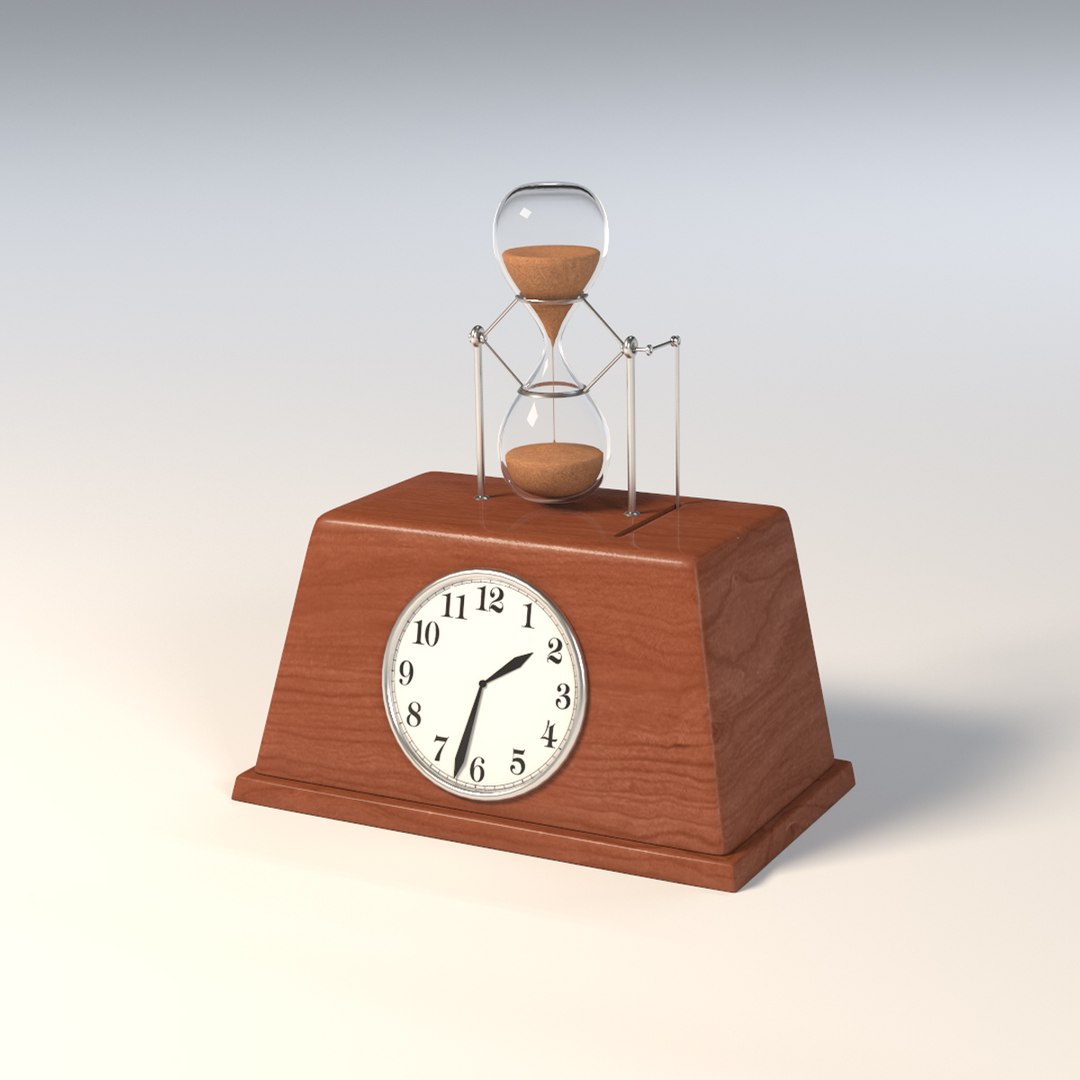 Mechanical Clock Hourglass 3D Model - TurboSquid 1431698