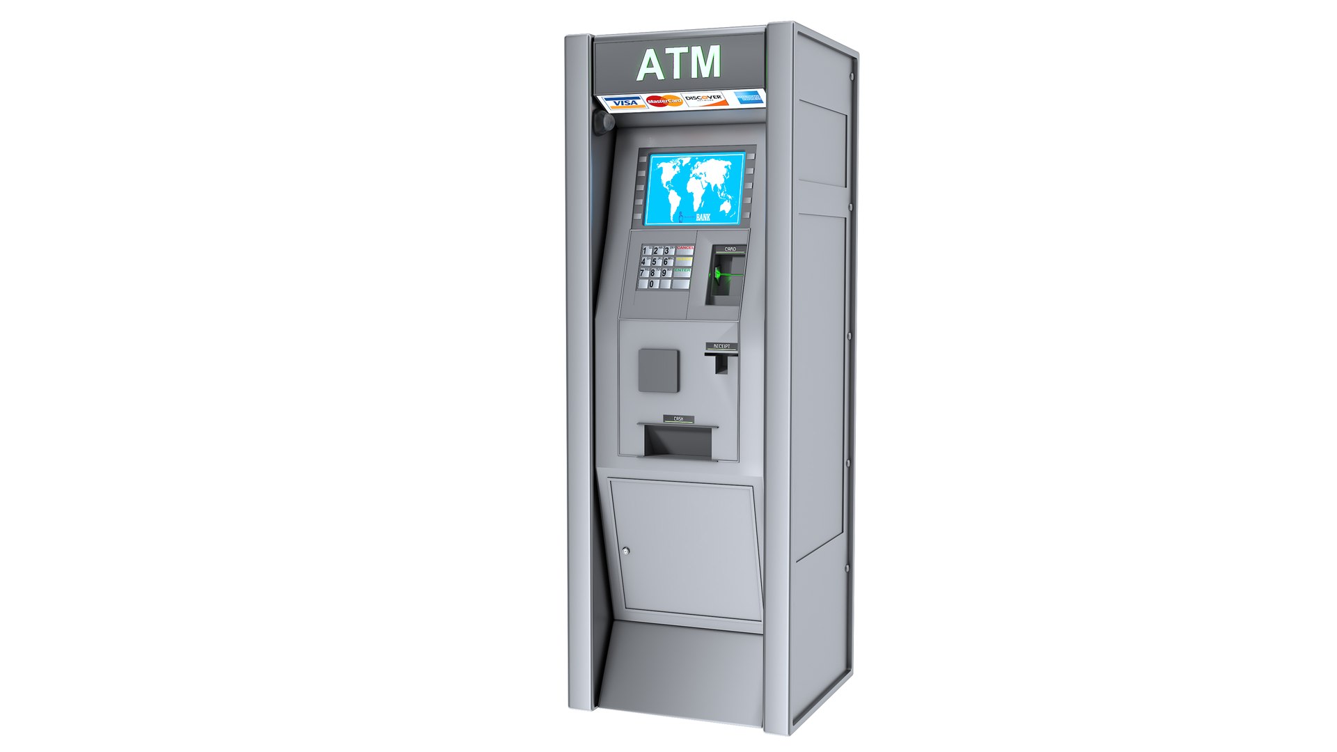ATM Machine 3D Model - TurboSquid 2229958