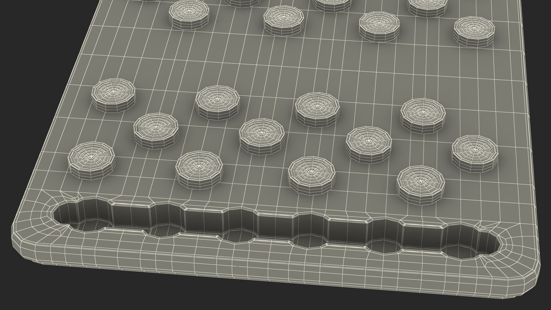 Wood Checkers Set Game Ready 3D Model - TurboSquid 1933576