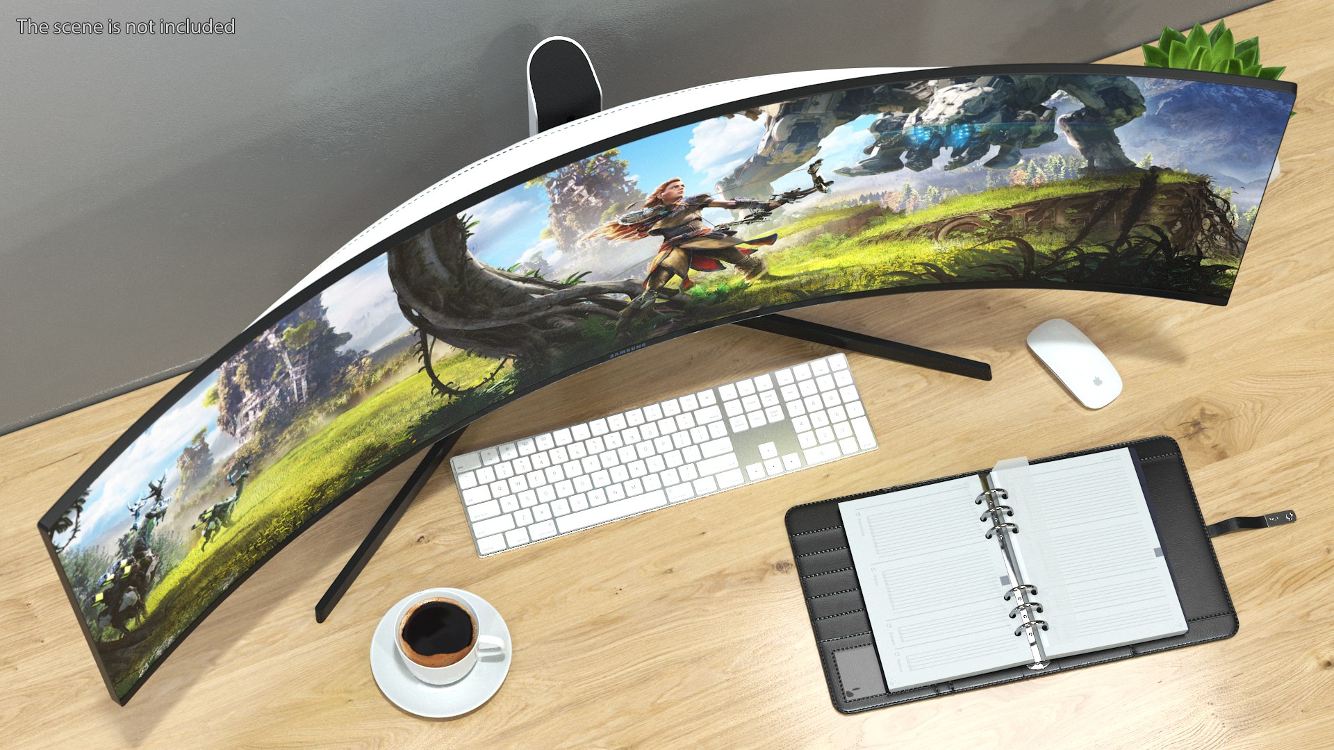 Samsung Odyssey G9 Ultrawide Gaming Monitor ON Rigged 3D Model ...