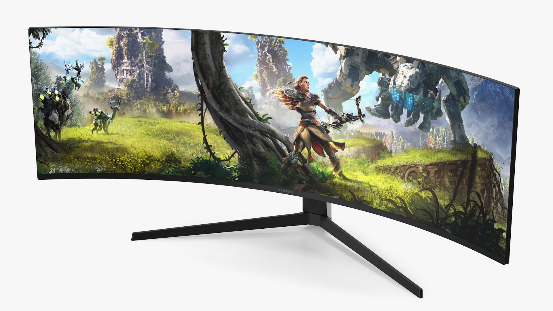 Samsung Odyssey G9 Ultrawide Gaming Monitor ON Rigged 3D Model ...