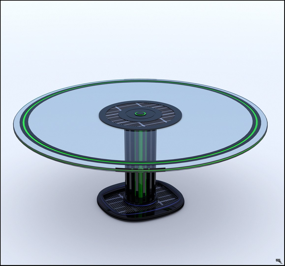 Sci-fi Table 3D - TurboSquid 1214167