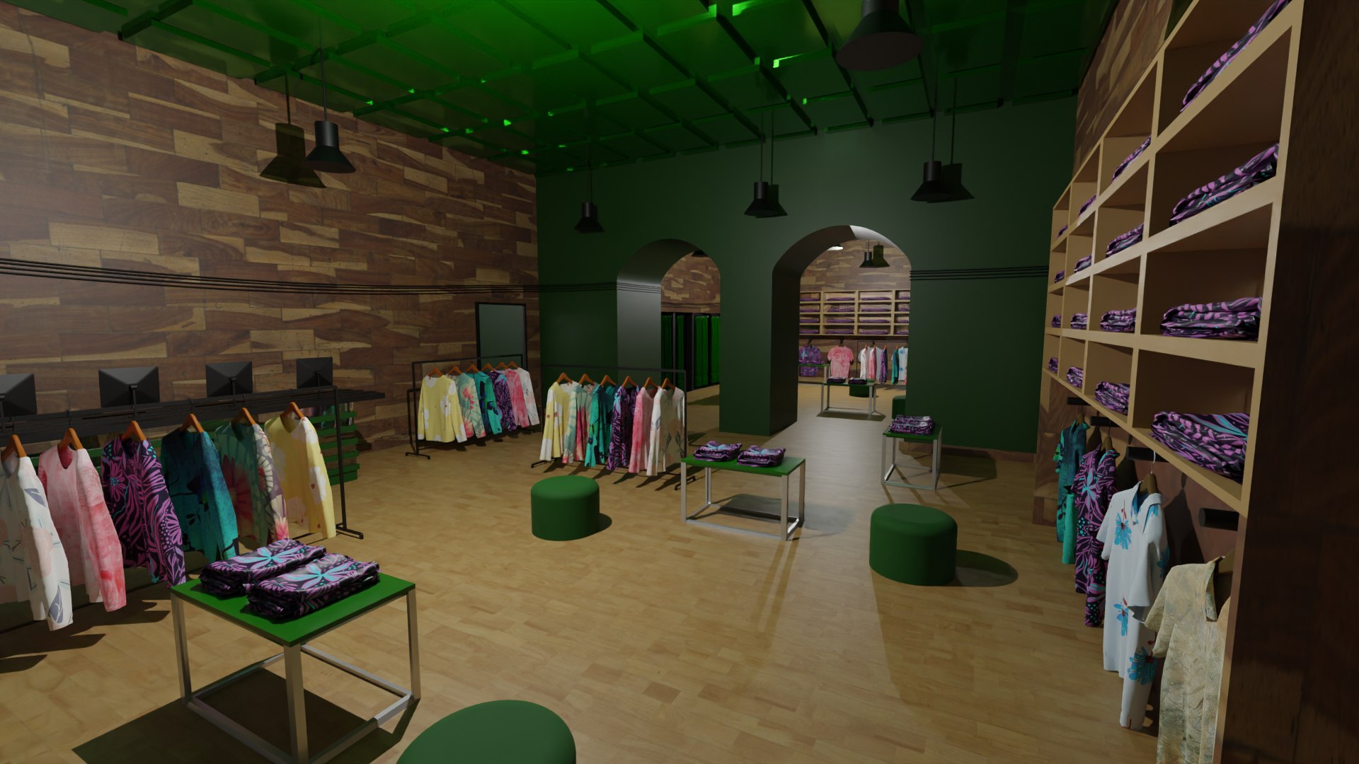 3D Clothing Store Interior - TurboSquid 2157373