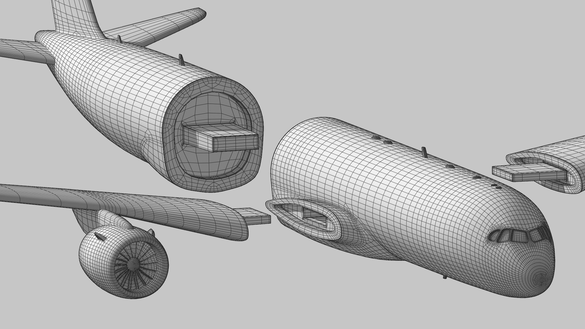 Airbus A350 XWB P3D 3D Model - TurboSquid 2431521