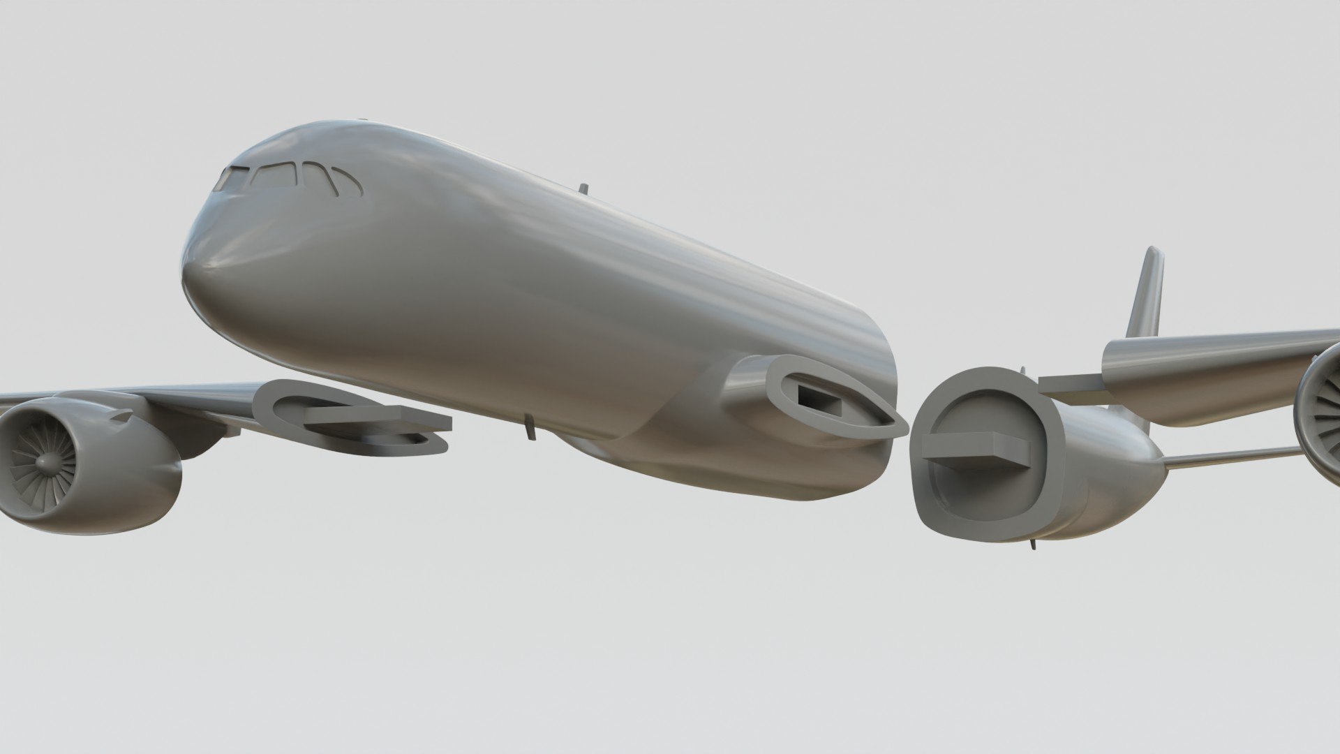 Airbus A350 XWB P3D 3D Model - TurboSquid 2431521