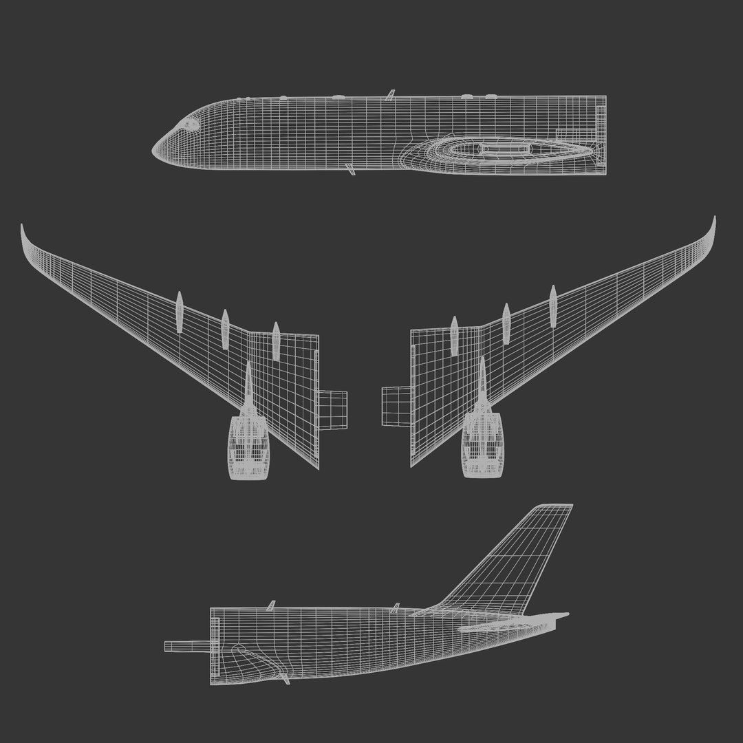 Airbus A350 XWB P3D 3D Model - TurboSquid 2431521