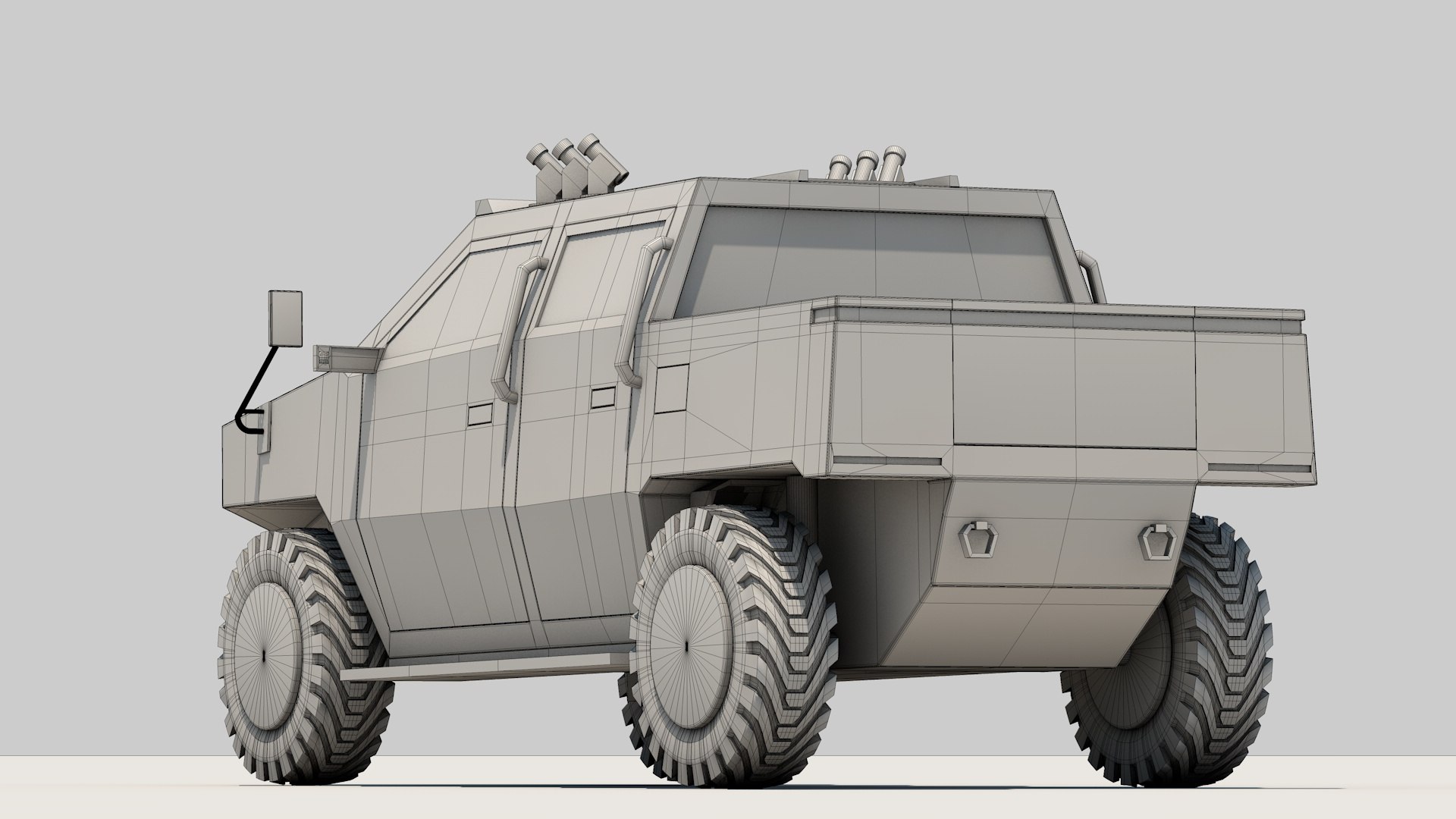 Lizard 4x4 Tactical Concept Pickup 3D Model - TurboSquid 1816229