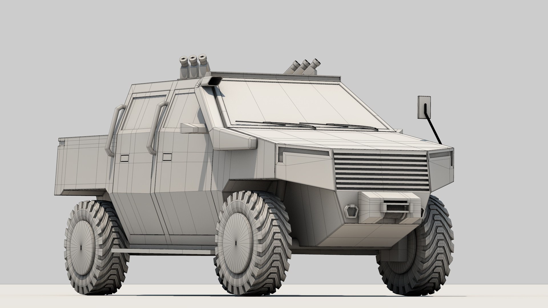 Lizard 4x4 Tactical Concept Pickup 3D Model - TurboSquid 1816229