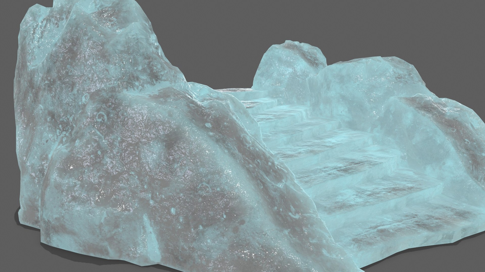 3D Ice Stair - TurboSquid 2024530