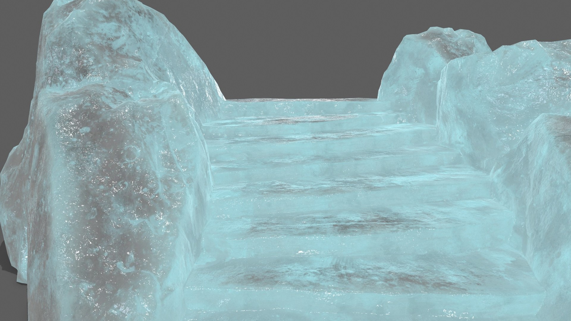 3D Ice Stair - TurboSquid 2024530