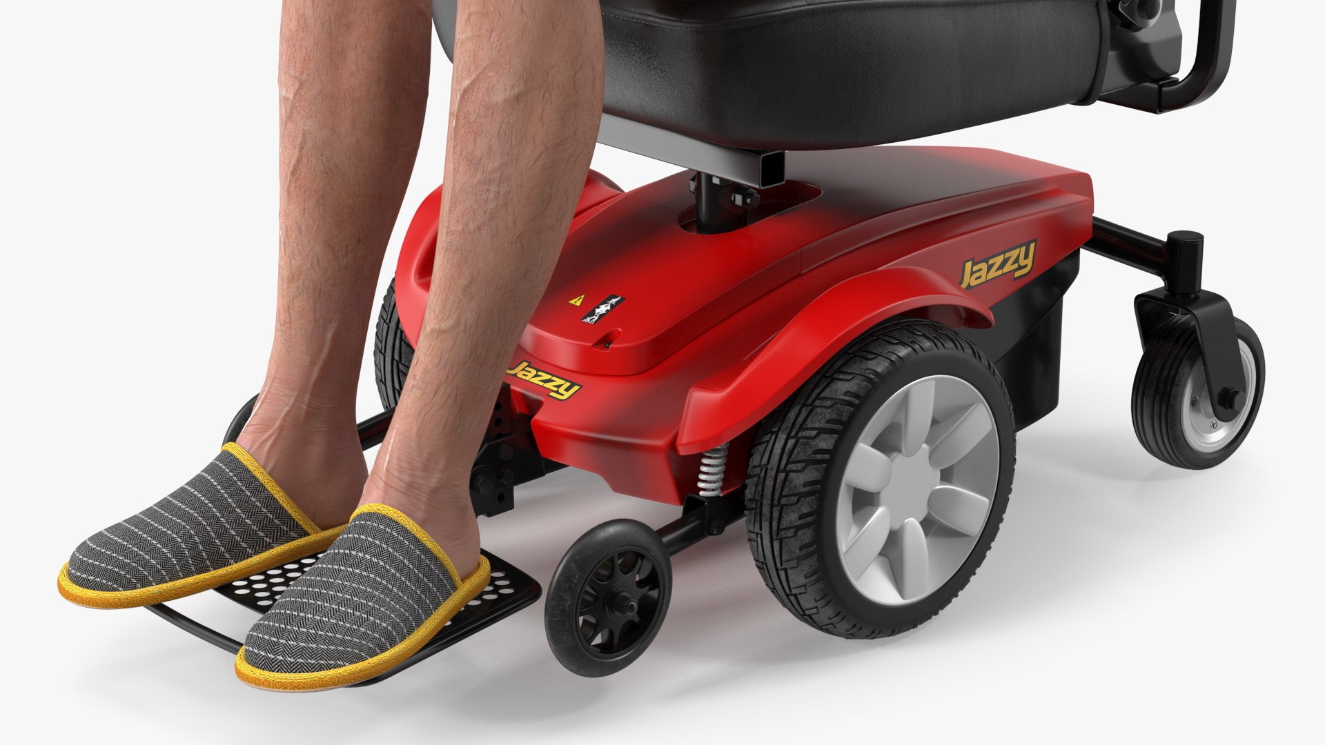 3D Patient with Jazzy Select Wheelchair Rigged for Cinema 4D ...