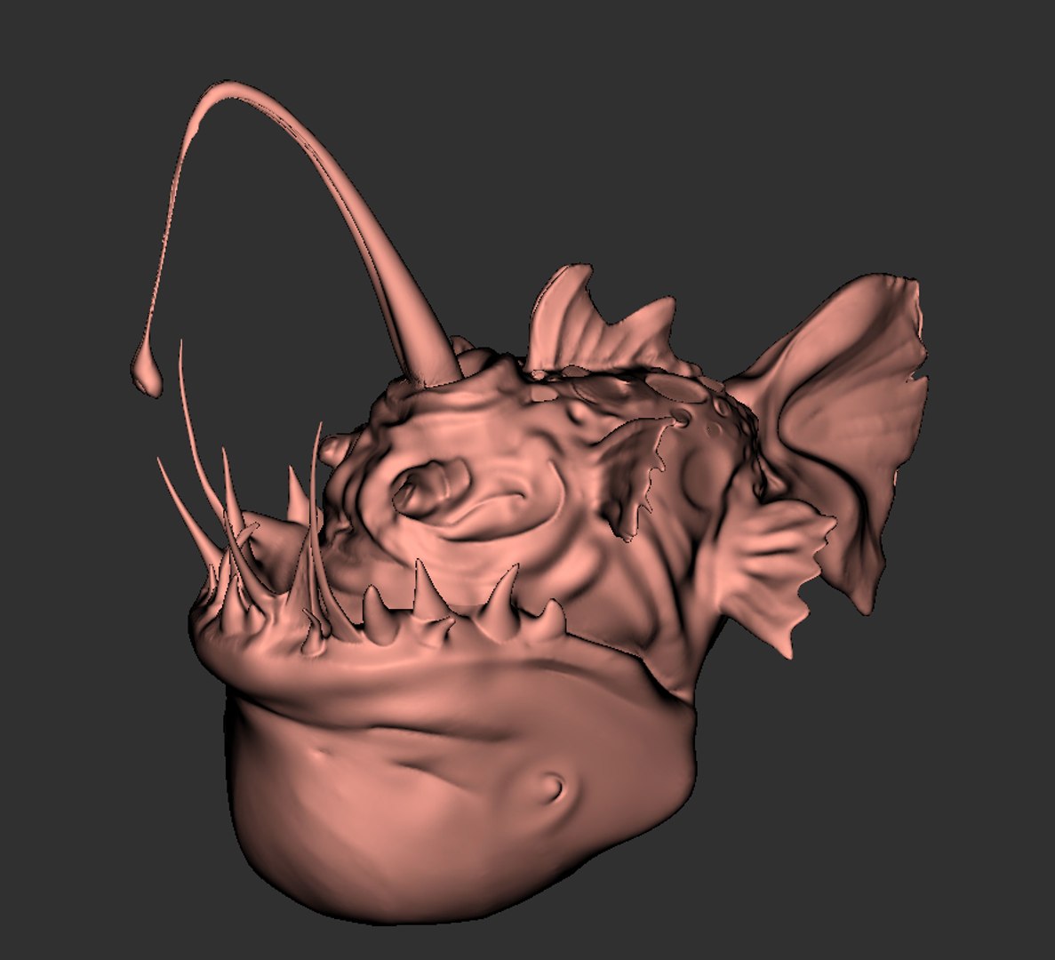 3d Angler Fish Model