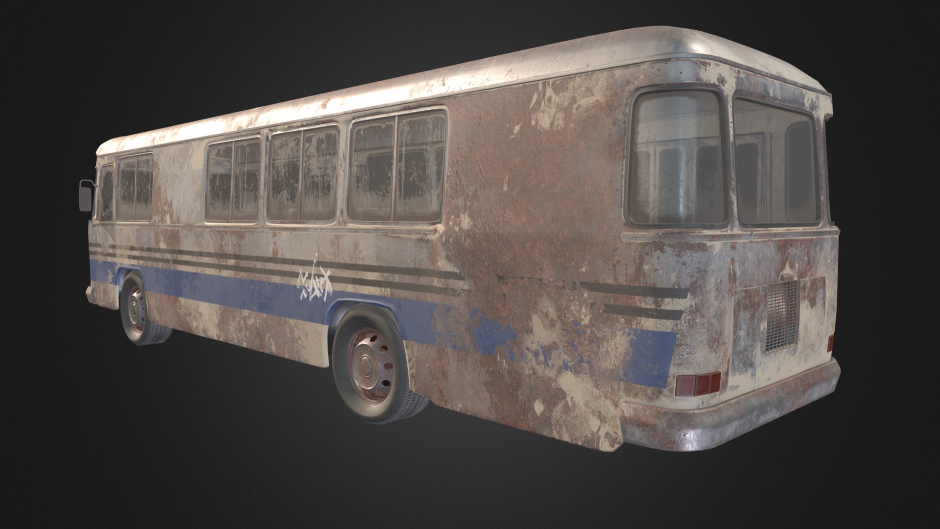 Rusty Bus 1 3D - TurboSquid 2251677
