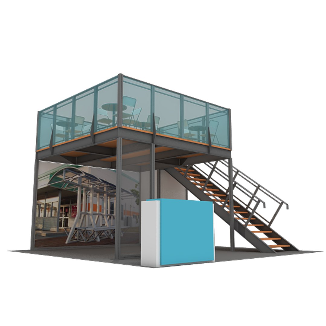 3d Model Structure Maxima Double Deck