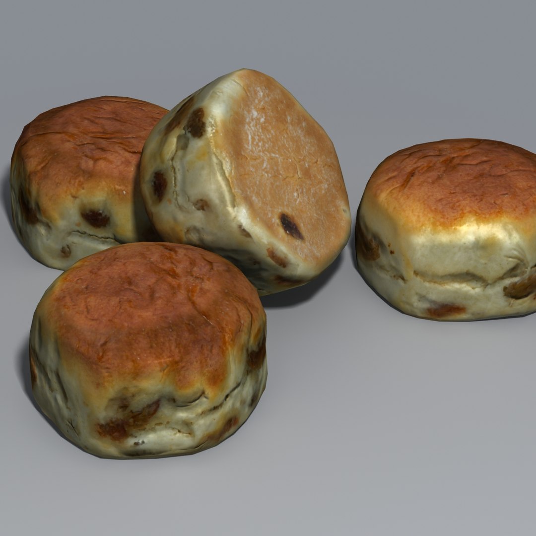 3d Traditional Scone Model