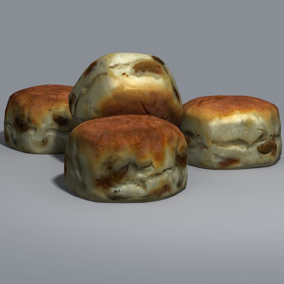 3d Traditional Scone Model