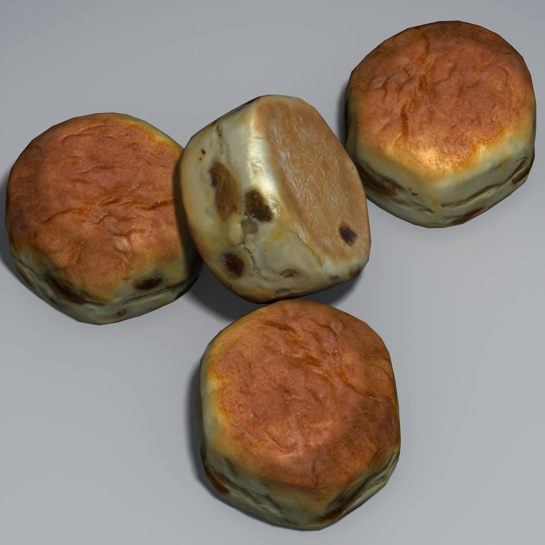 3d Traditional Scone Model