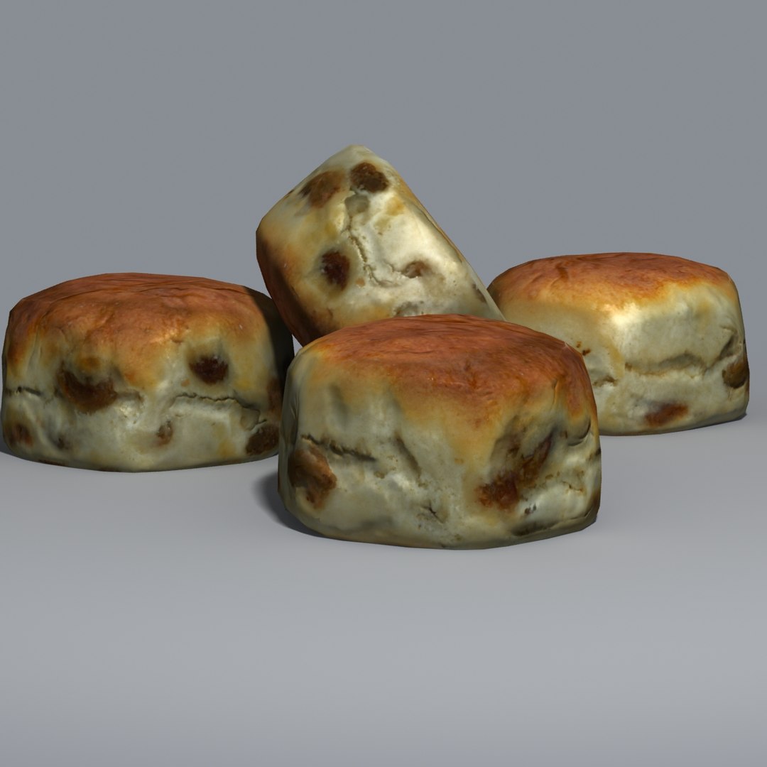 3d Traditional Scone Model