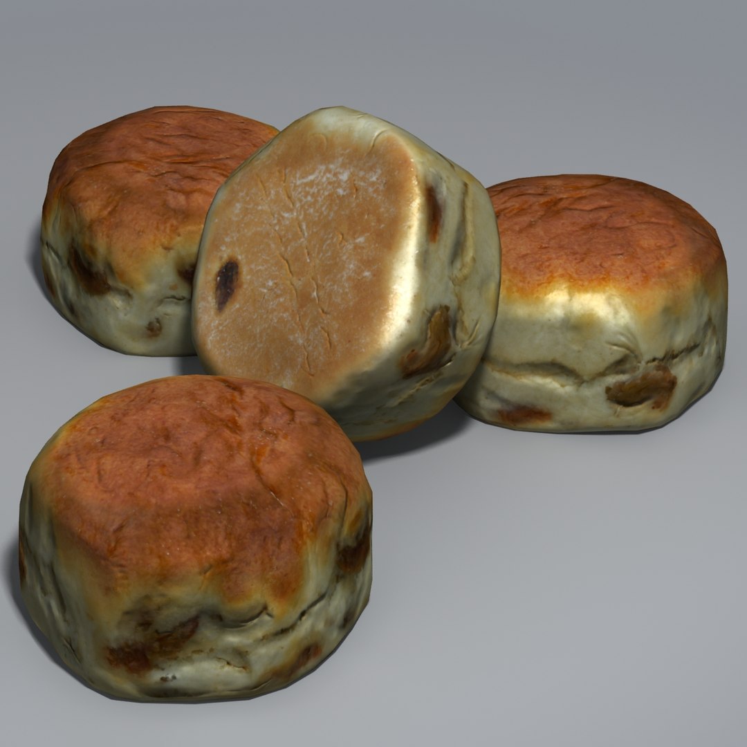 3d Traditional Scone Model