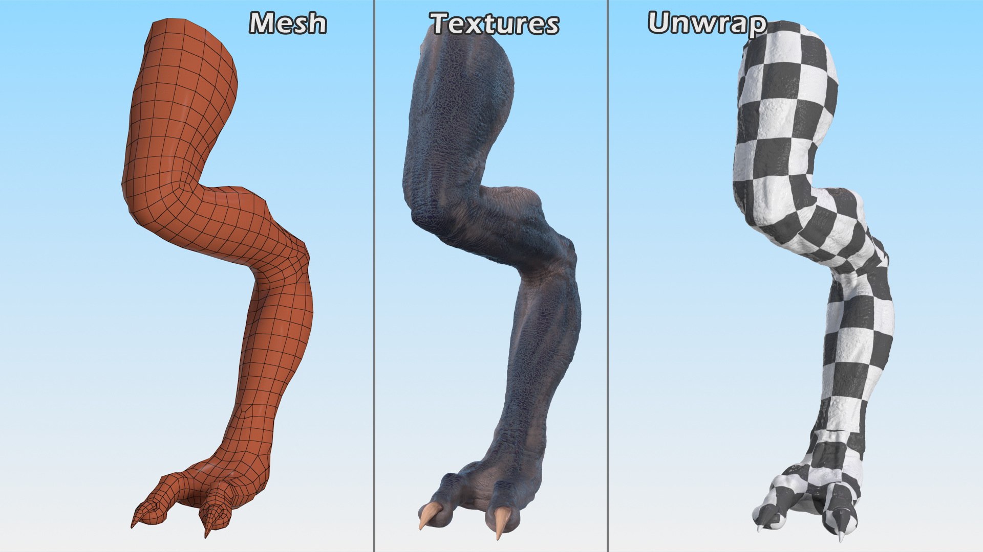 Monster creature leg science 3D - TurboSquid 1700694
