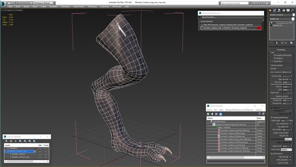 Monster creature leg science 3D - TurboSquid 1700694