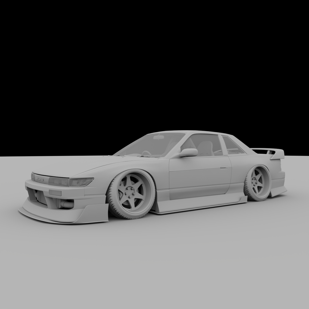 Nissan s13 180sx 3D model - TurboSquid 1701754