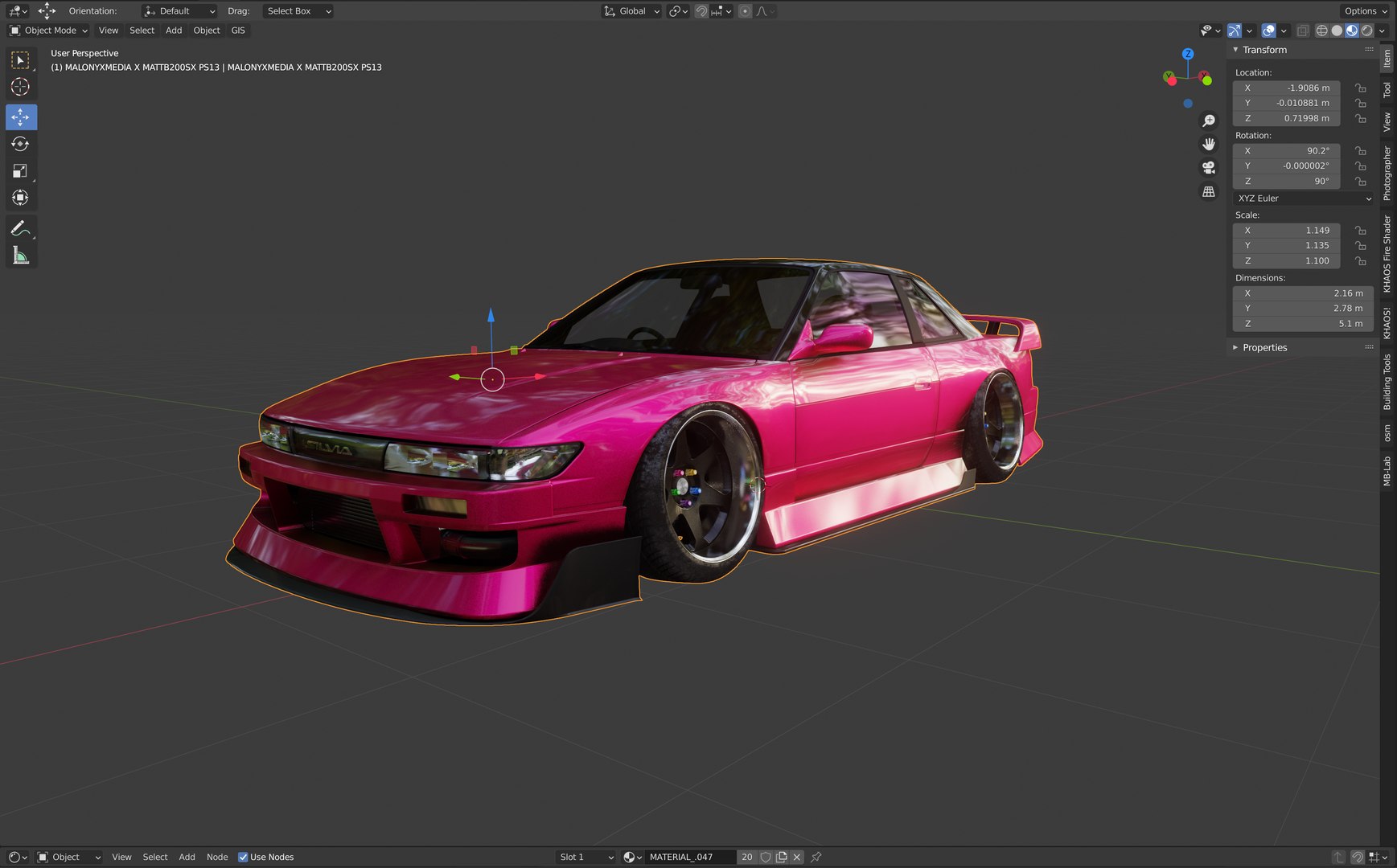 Nissan S13 180sx 3D Model - TurboSquid 1701754