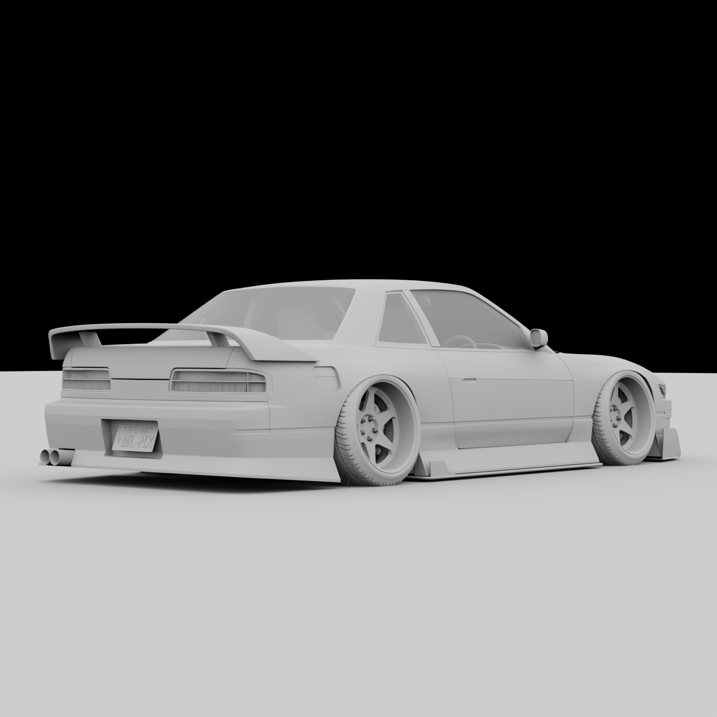 Nissan s13 180sx 3D model - TurboSquid 1701754