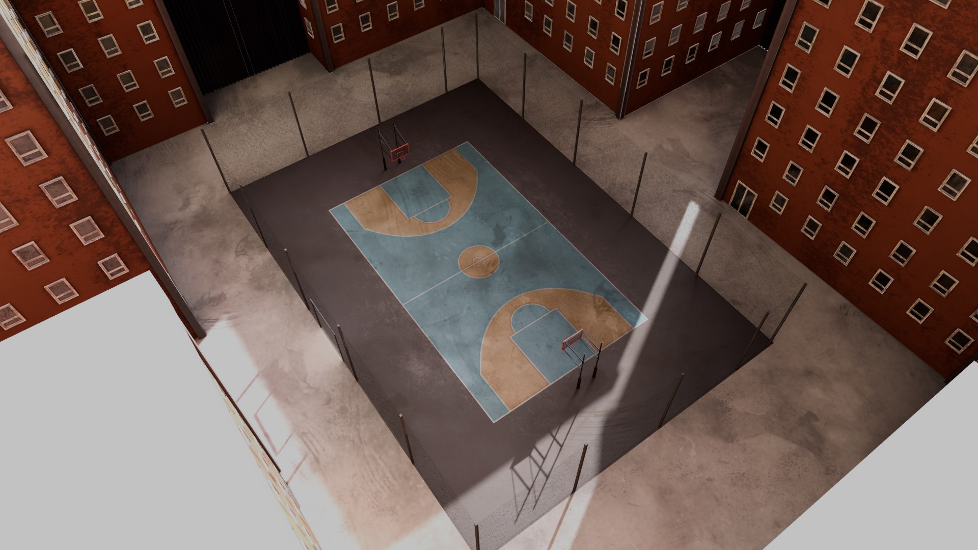 Free 3D VR Basketball Court Model - TurboSquid 2160262