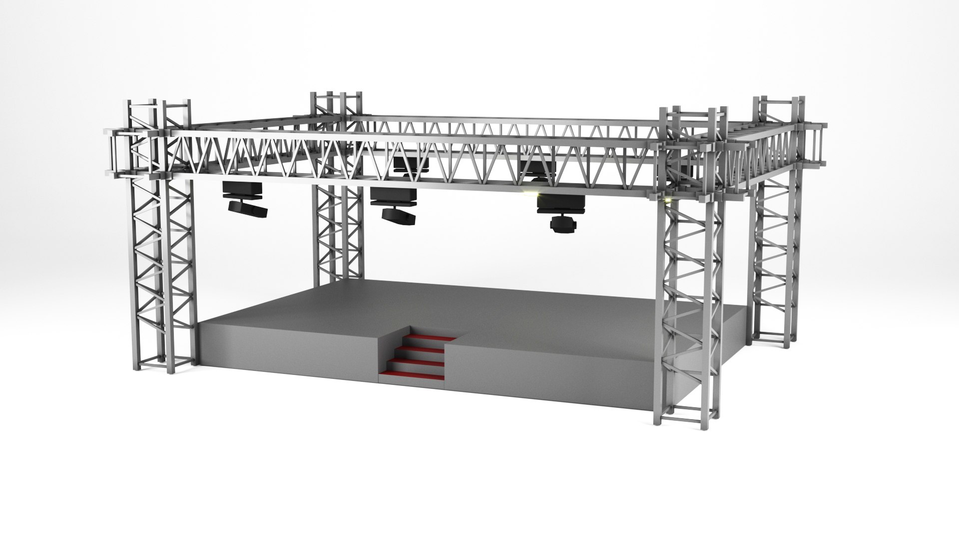 3D Model Concert Stage - TurboSquid 2100960