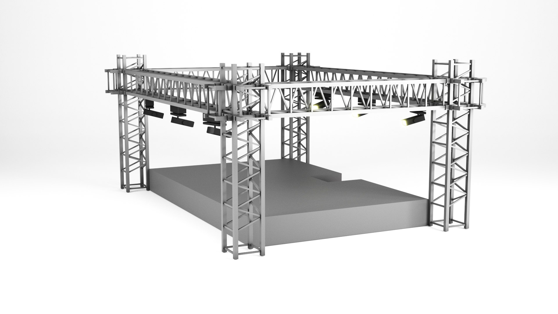 3D Model Concert Stage - TurboSquid 2100960