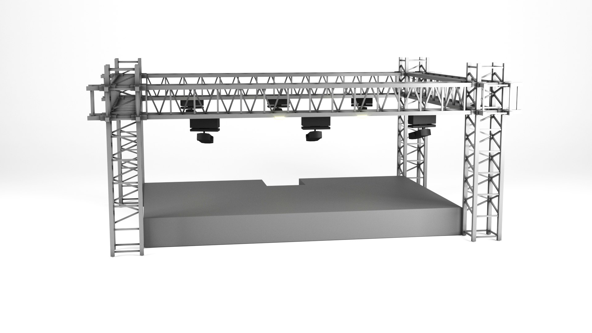3D Model Concert Stage - TurboSquid 2100960